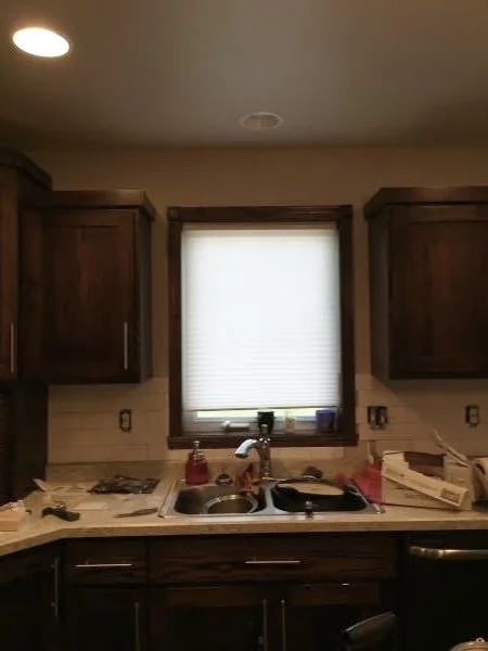 Those pesky little kitchen windows and how to make them look bigger ...