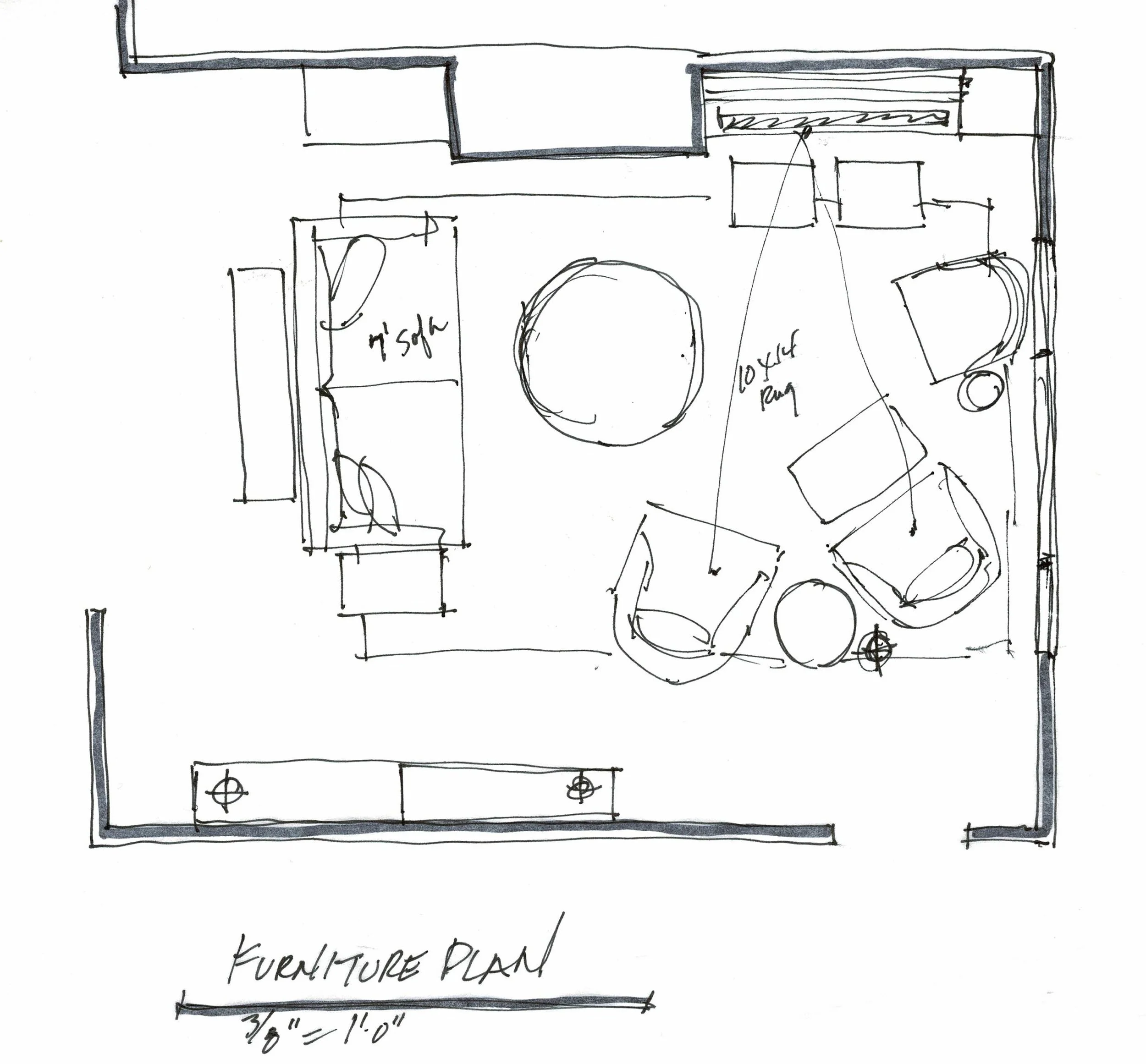 A Living Room Fireplace / TV Wall Challenge Involving the Furniture ...