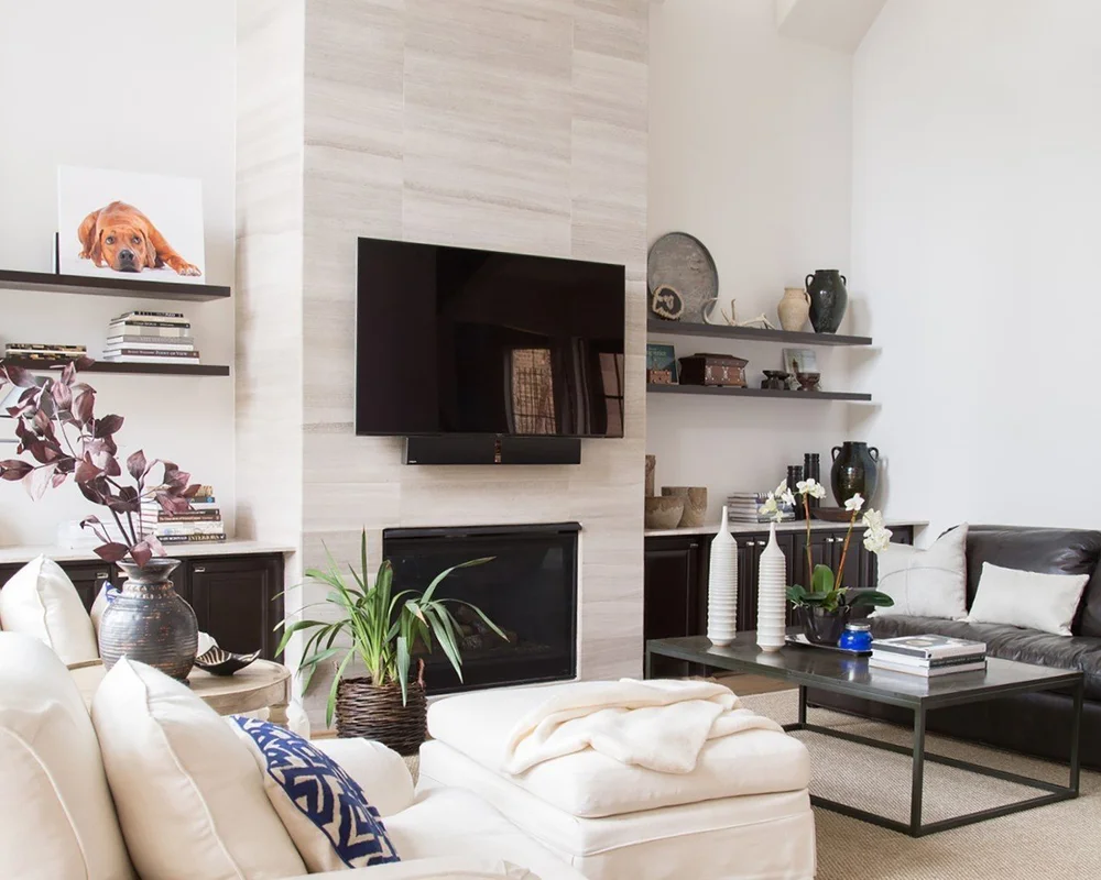 Your Fireplace Wall's Finish: Consider This Important Detail With Tile ...