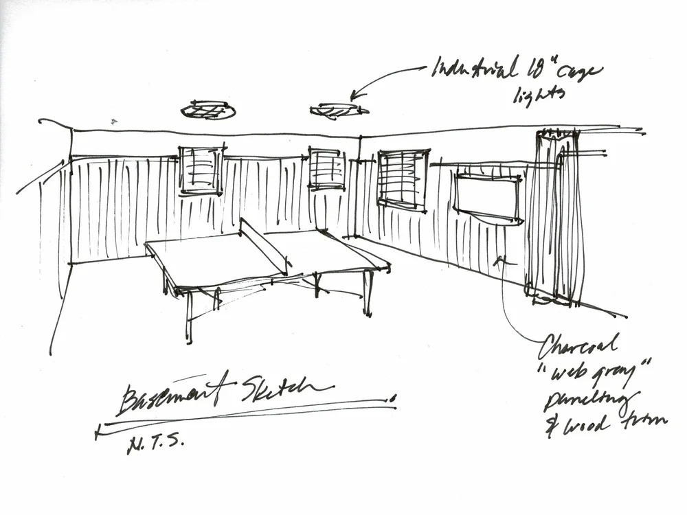 Turning a Basement Into a Fun Hangout Space With Masculine Vibes — DESIGNED