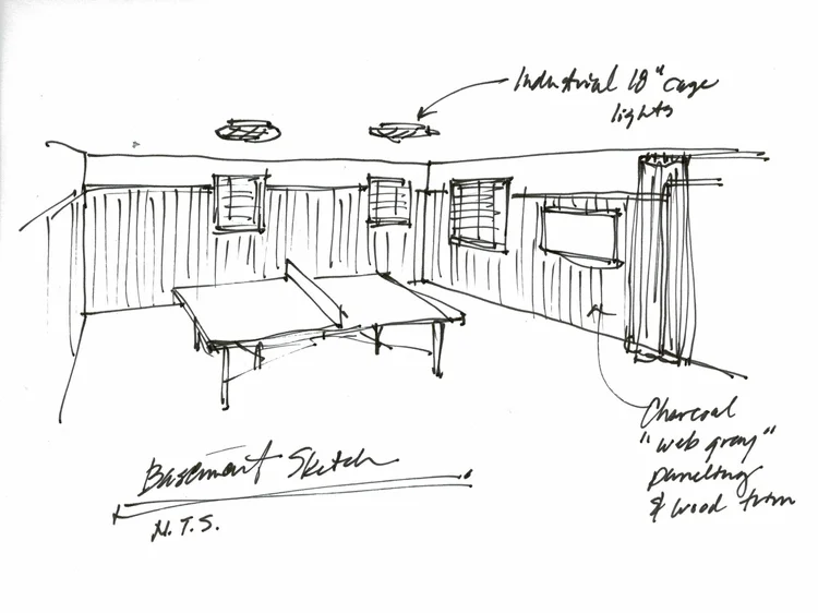 Turning a Basement Into a Fun Hangout Space With Masculine Vibes — DESIGNED