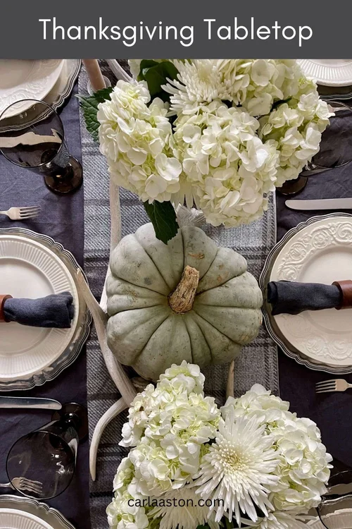 Thanksgiving Table in Neutral Cream, Brown and Gray — DESIGNED