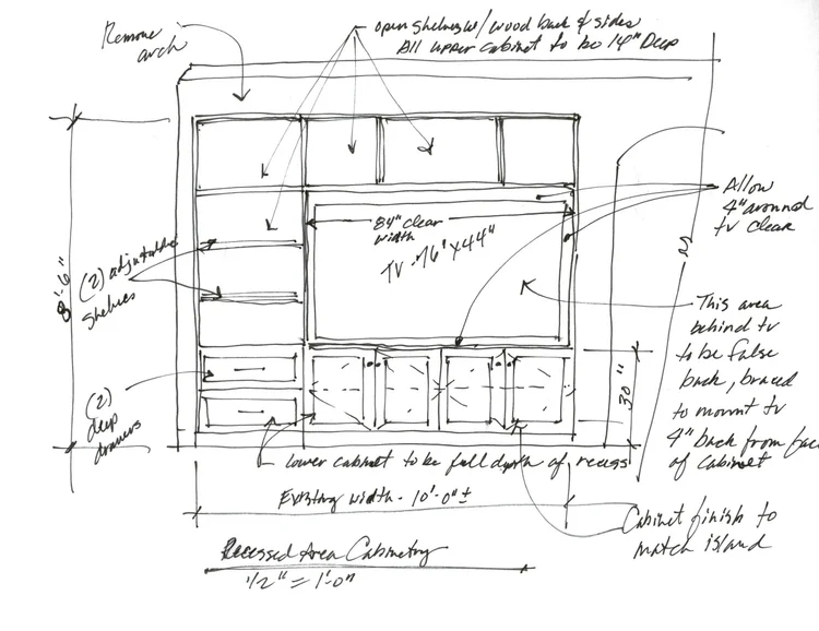Partial Updates for a Kitchen and TV Wall — DESIGNED