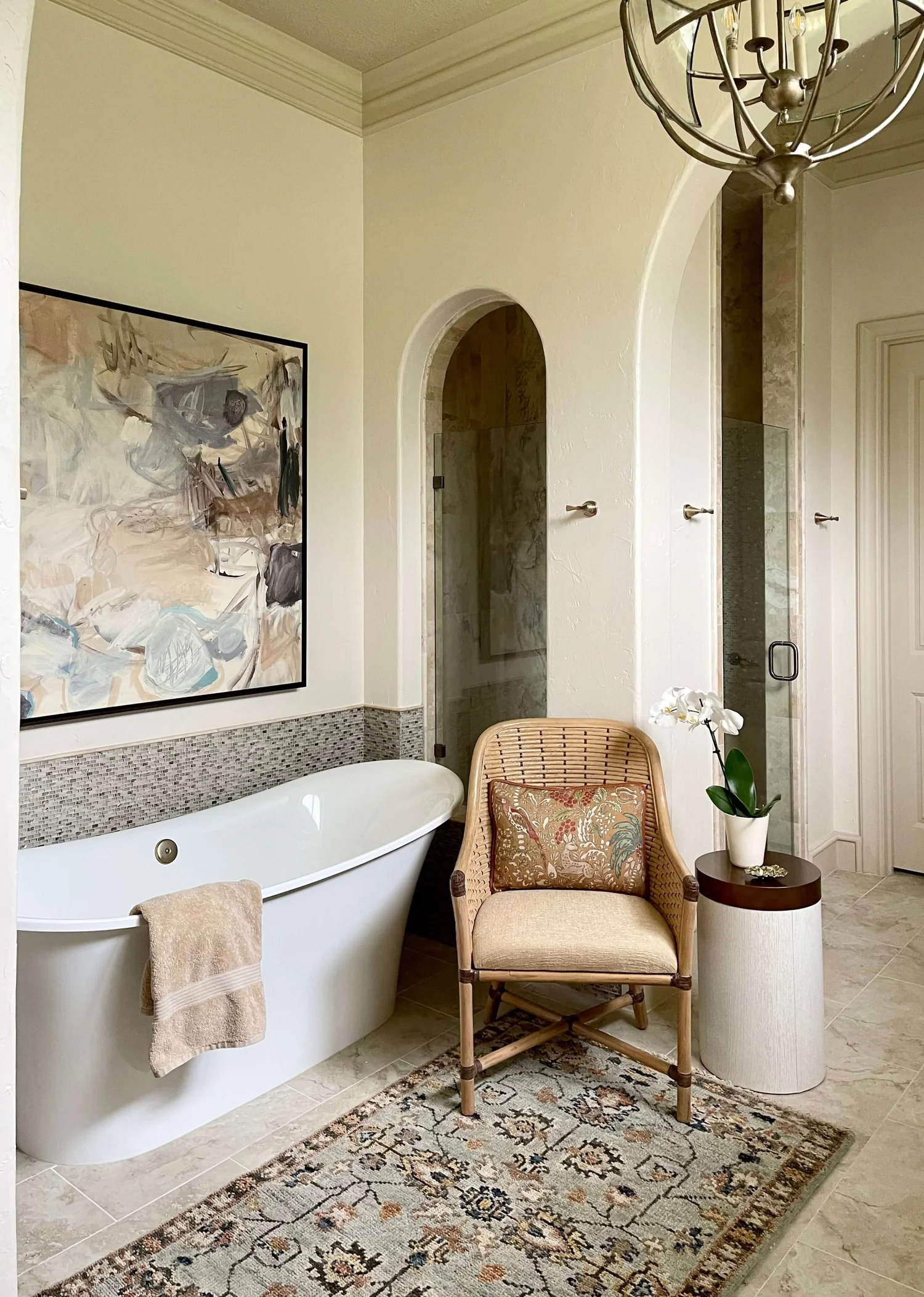 How To Add Color To All White Bathroom