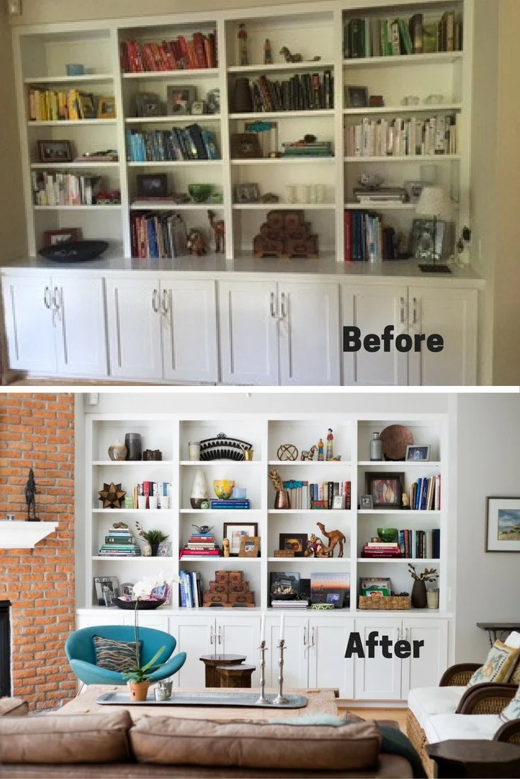 How to Update a Boring Bookcase Wall — DESIGNED