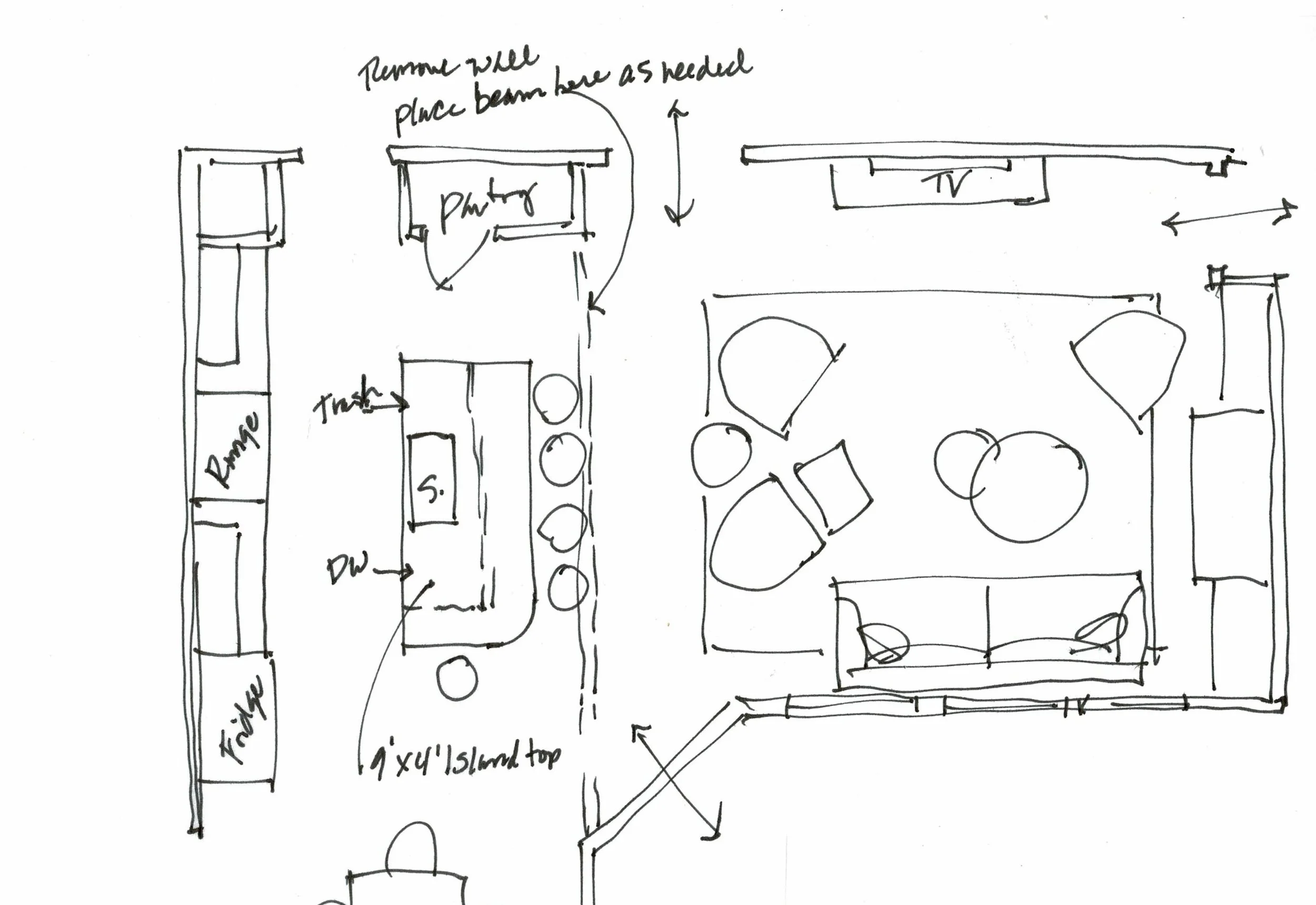 Interior Design Challenge - 3 Layout Options For 1 Kitchen Remodel ...
