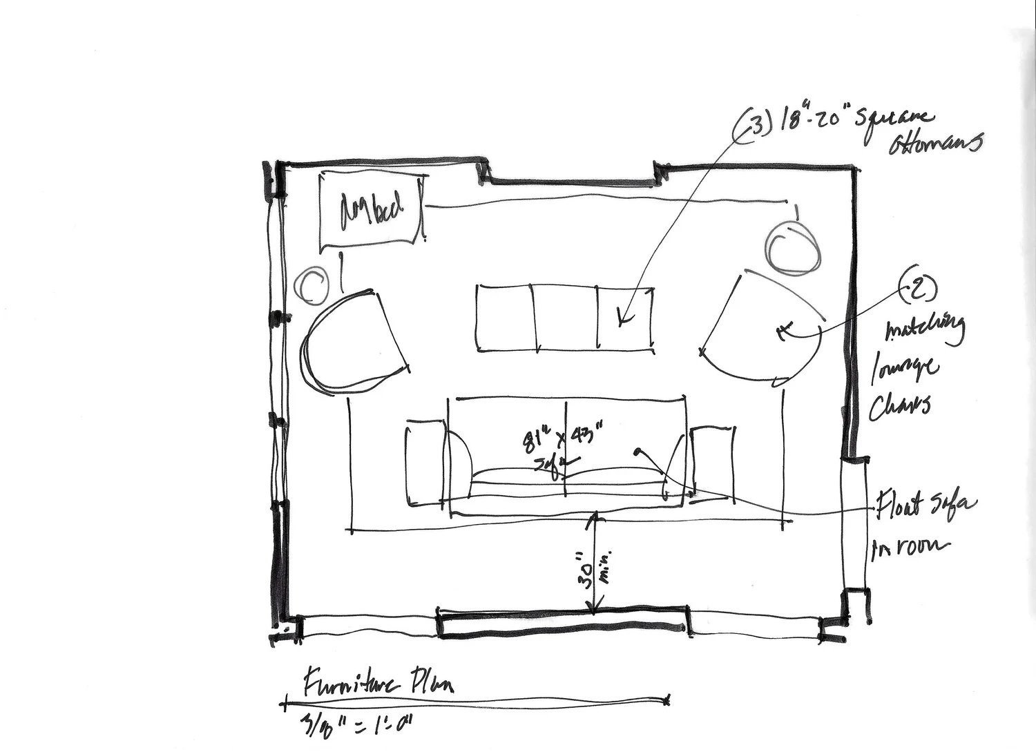 Design Advice for a Living Room - Designed in a Click Consultation ...