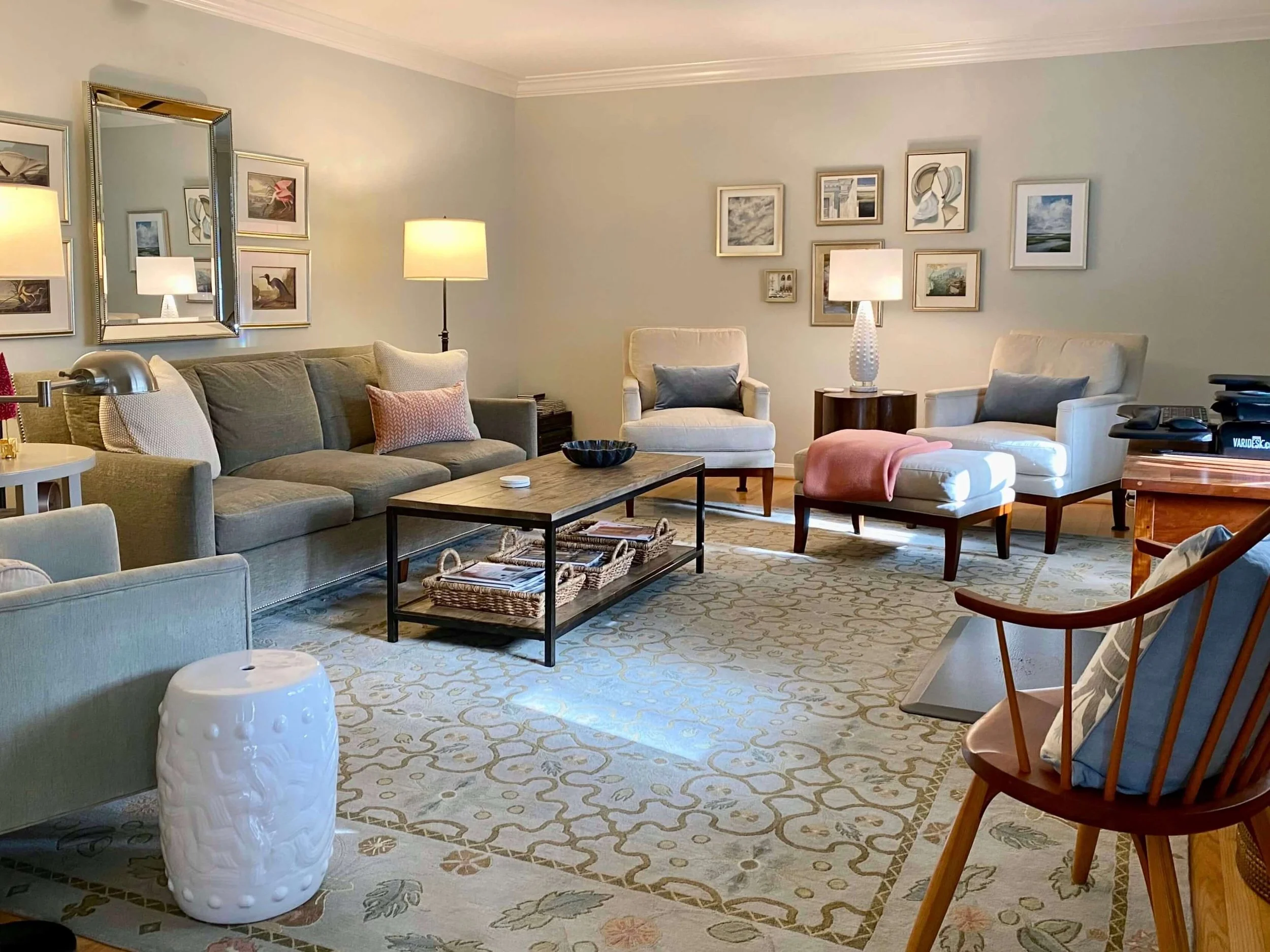 A Beautiful Living Room / Home Office, Designed in a Click! — DESIGNED