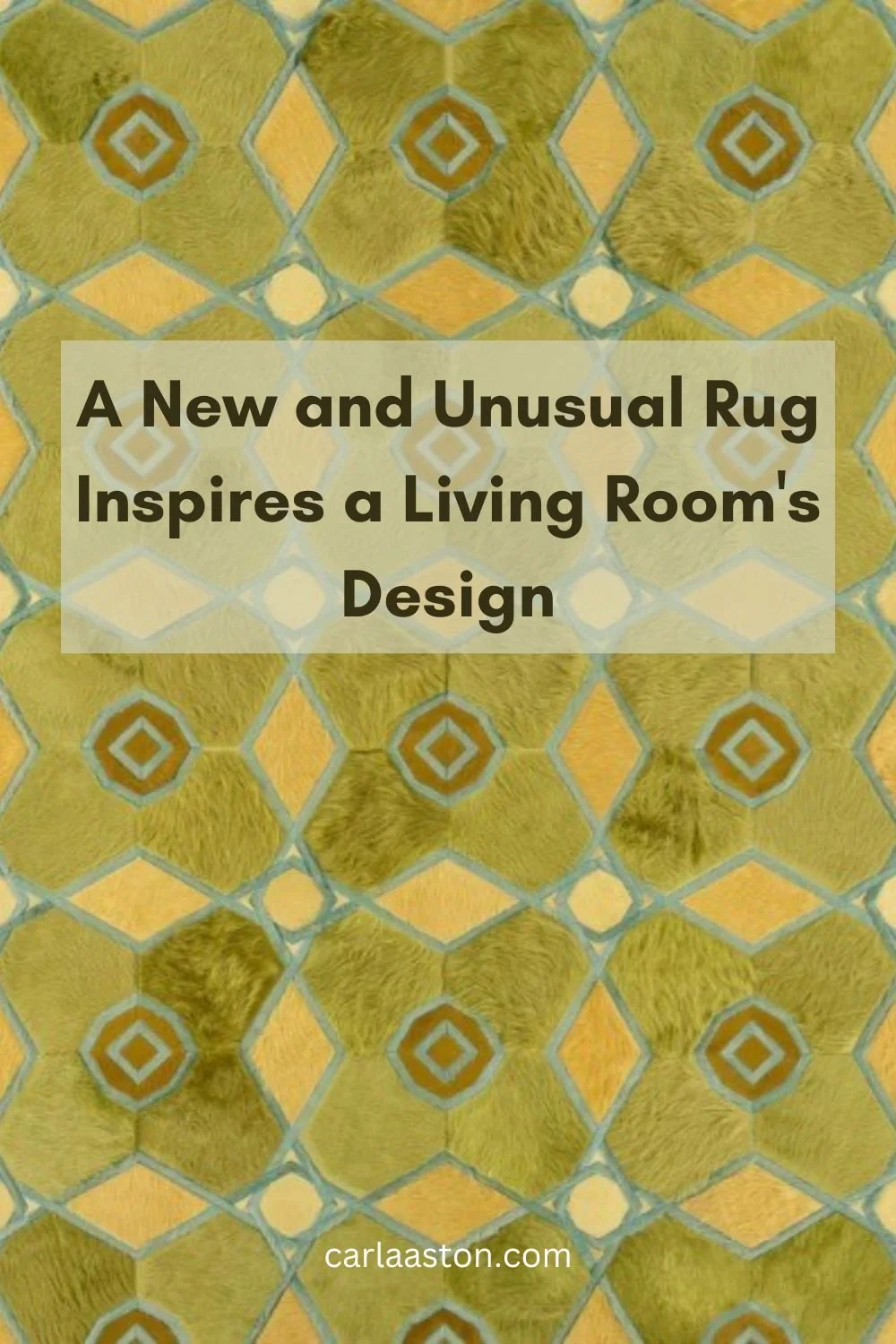 A New Rug Inspires a Living Room's Overall Design Plan — DESIGNED