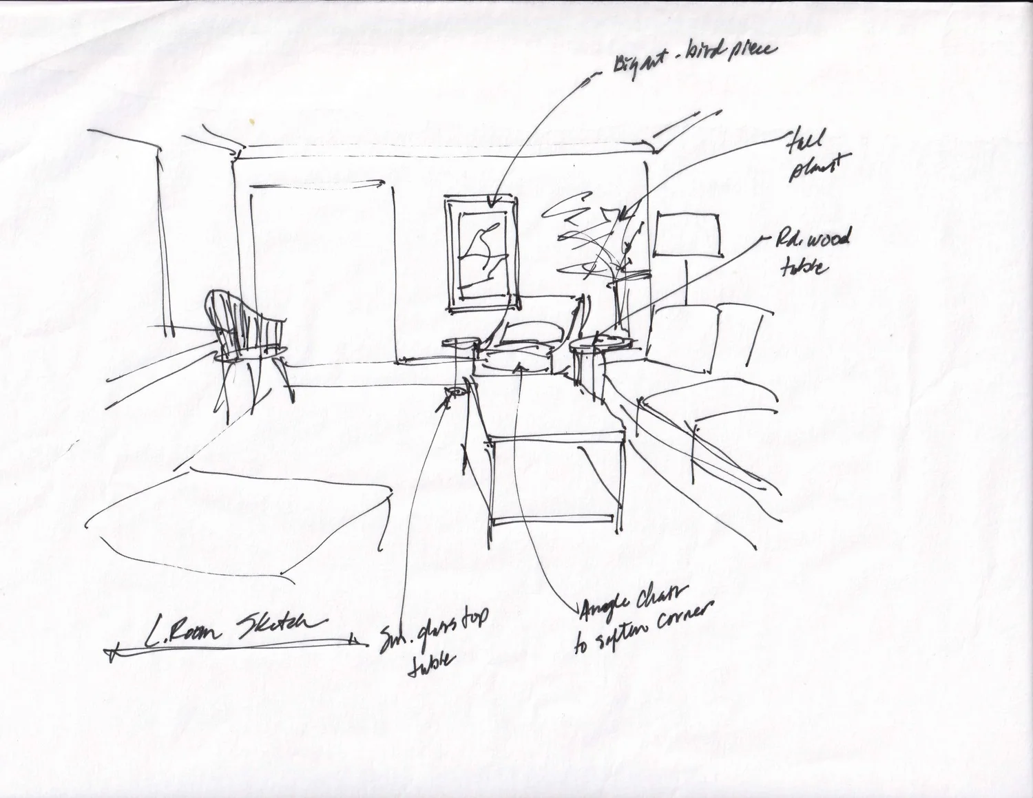 A Beautiful Living Room / Home Office, Designed in a Click! — DESIGNED