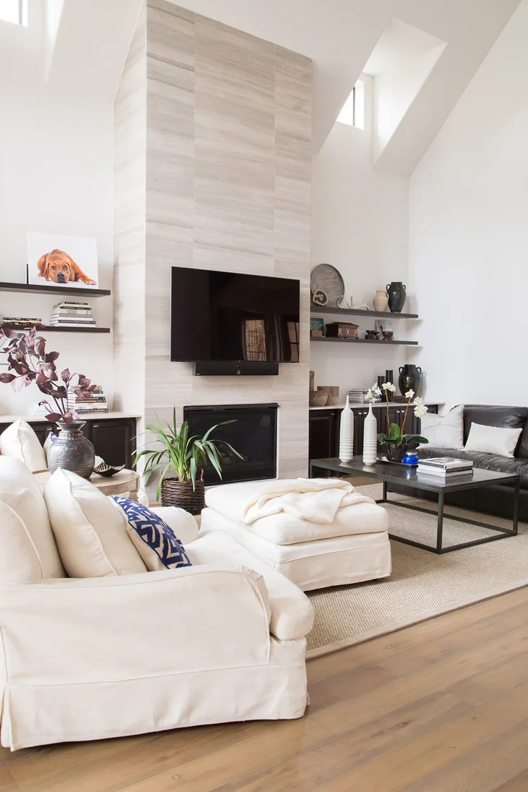 Your Fireplace Wall's Finish: Consider This Important Detail With Tile ...