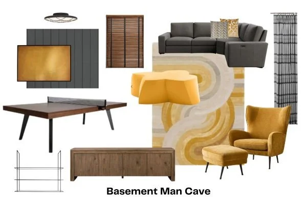 Turning a Basement Into a Fun Hangout Space With Masculine Vibes — DESIGNED