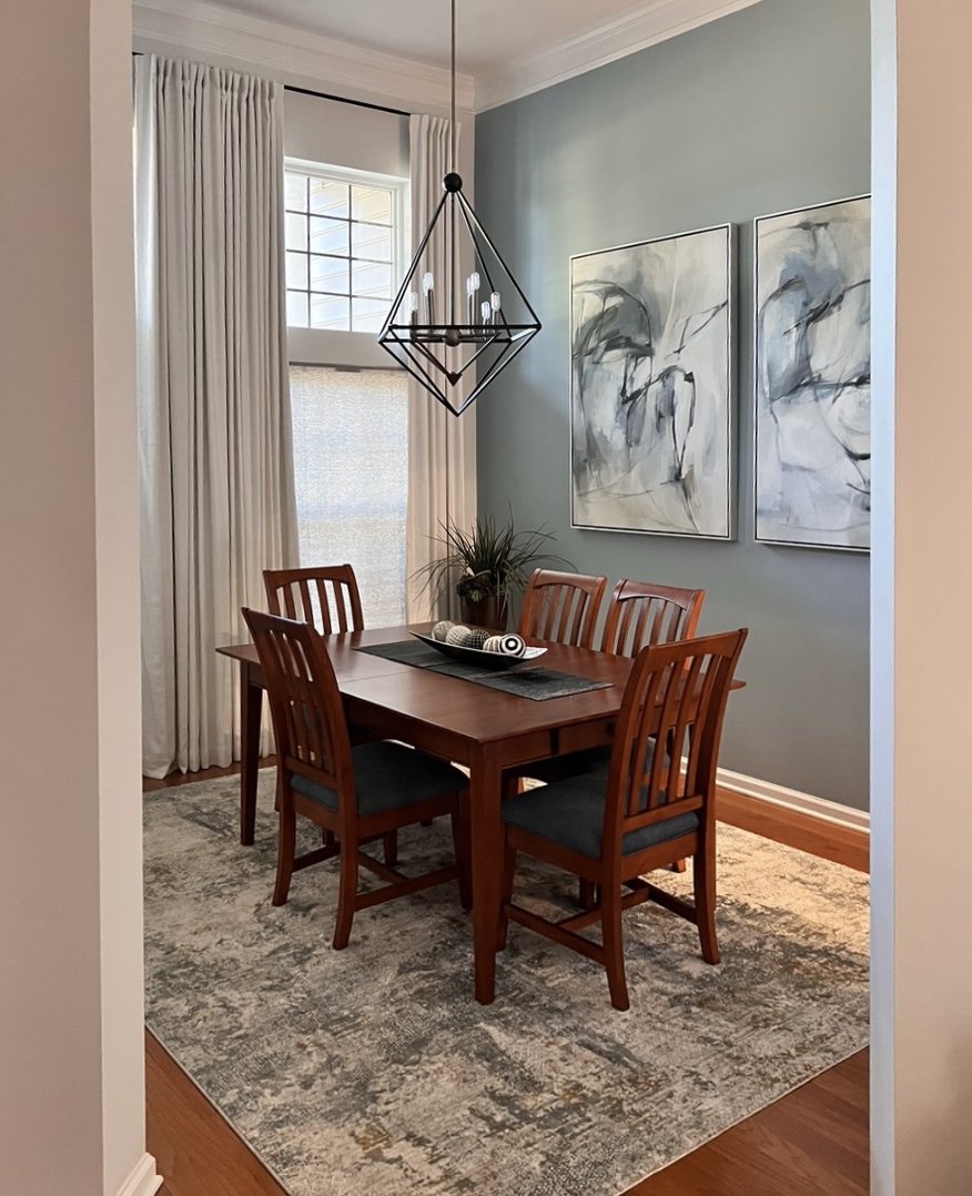 She sent the final photos! - Dining Room and Pass Through Room Finished ...