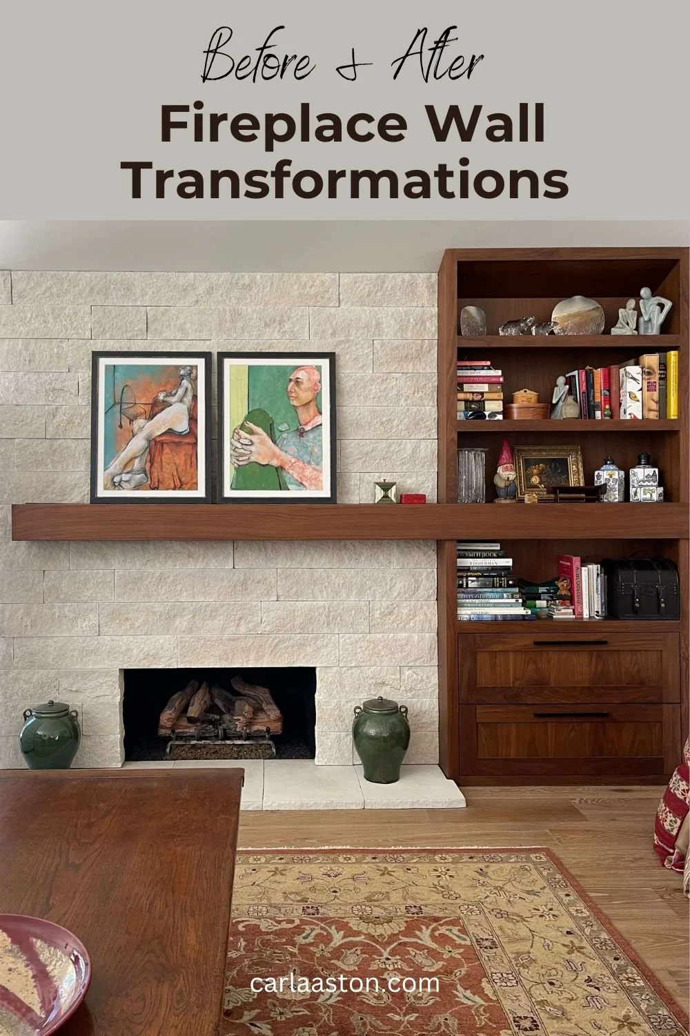 Before and After Fireplace Wall Transformations To Inspire Your Update ...