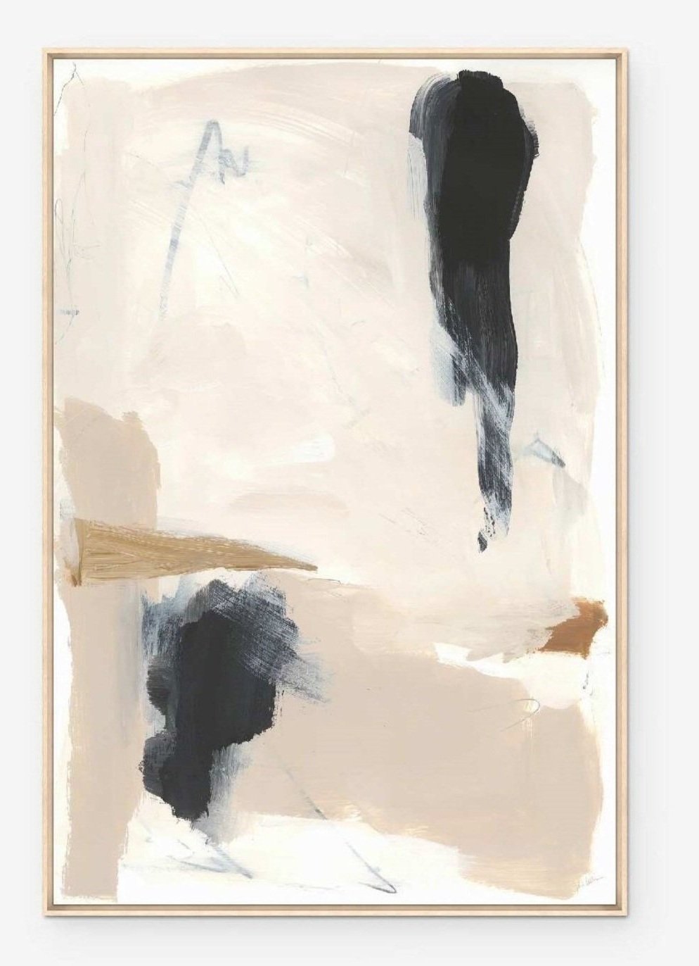 How to Decorate This Neutral Living Room's Blank Wall — DESIGNED