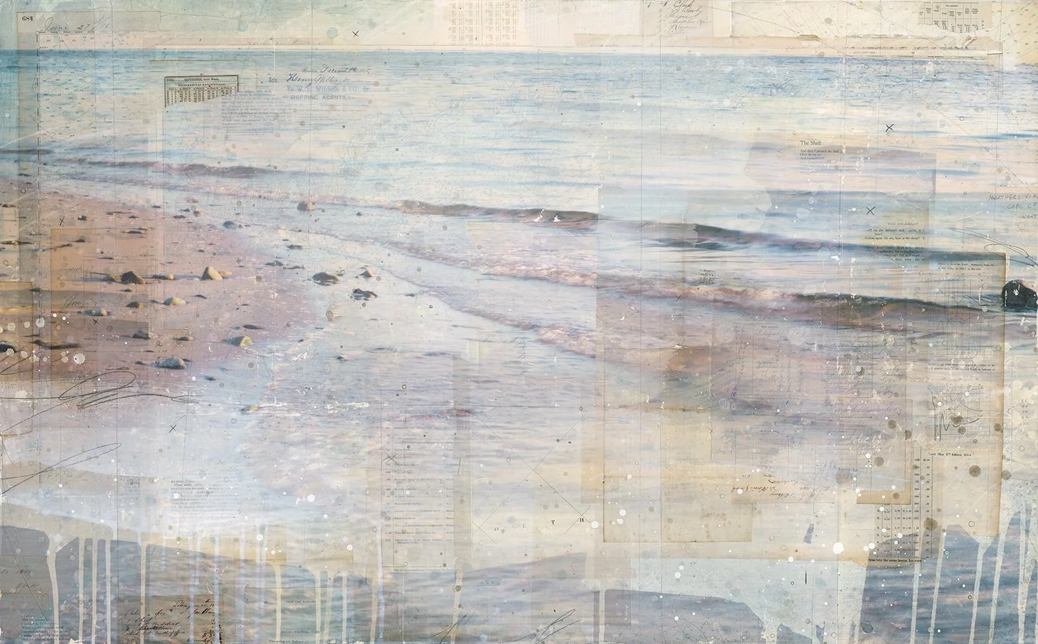 Mixed Media Collage Artwork from Boston New England Artist Mae ...