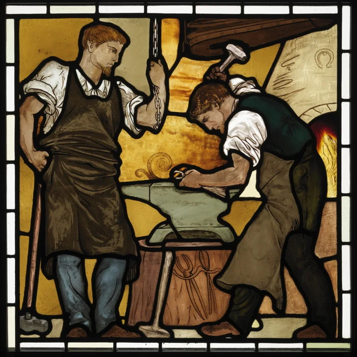 Historic Stained Glass: The Blacksmiths