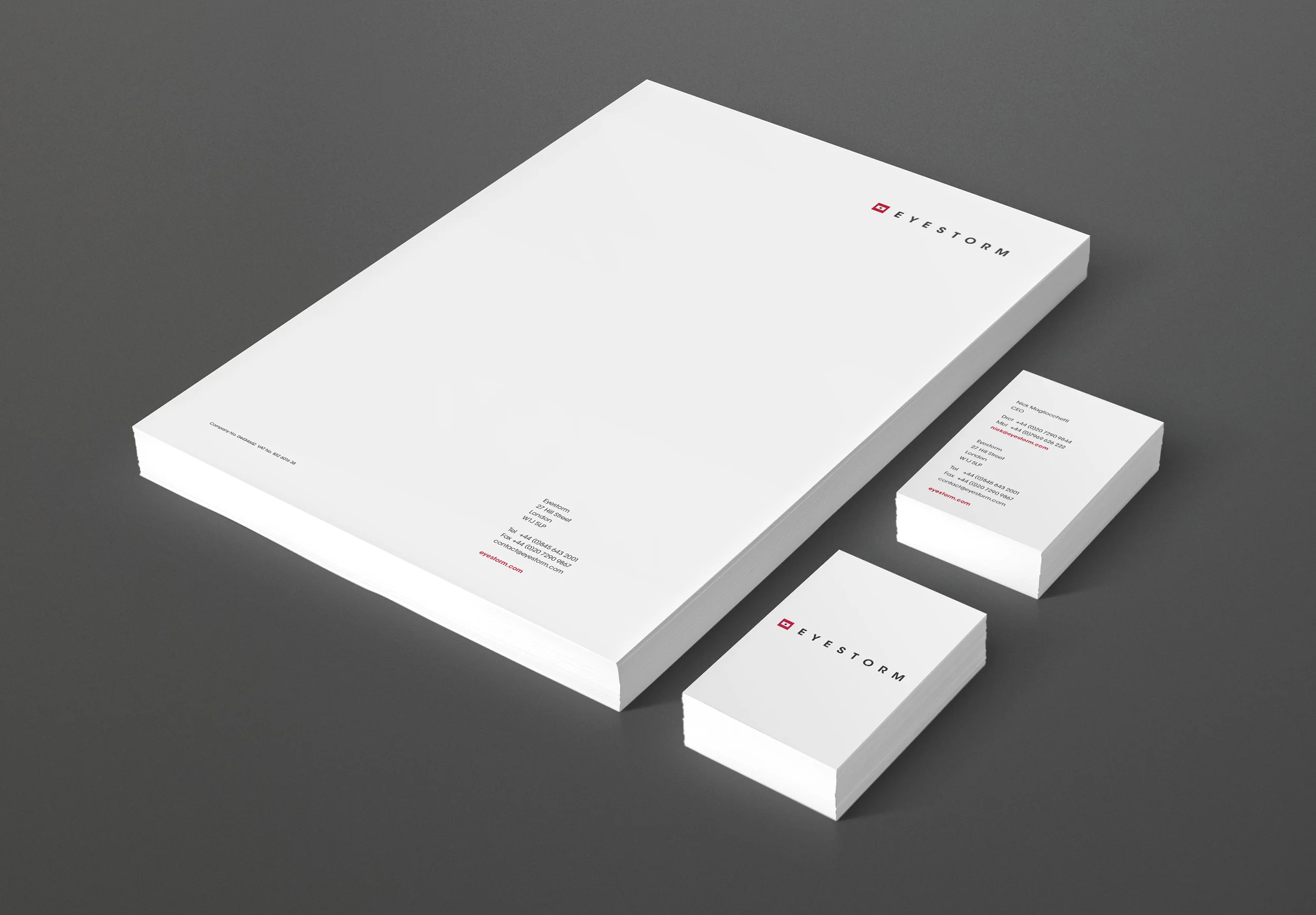 Eyestorm branding | Adam Booker