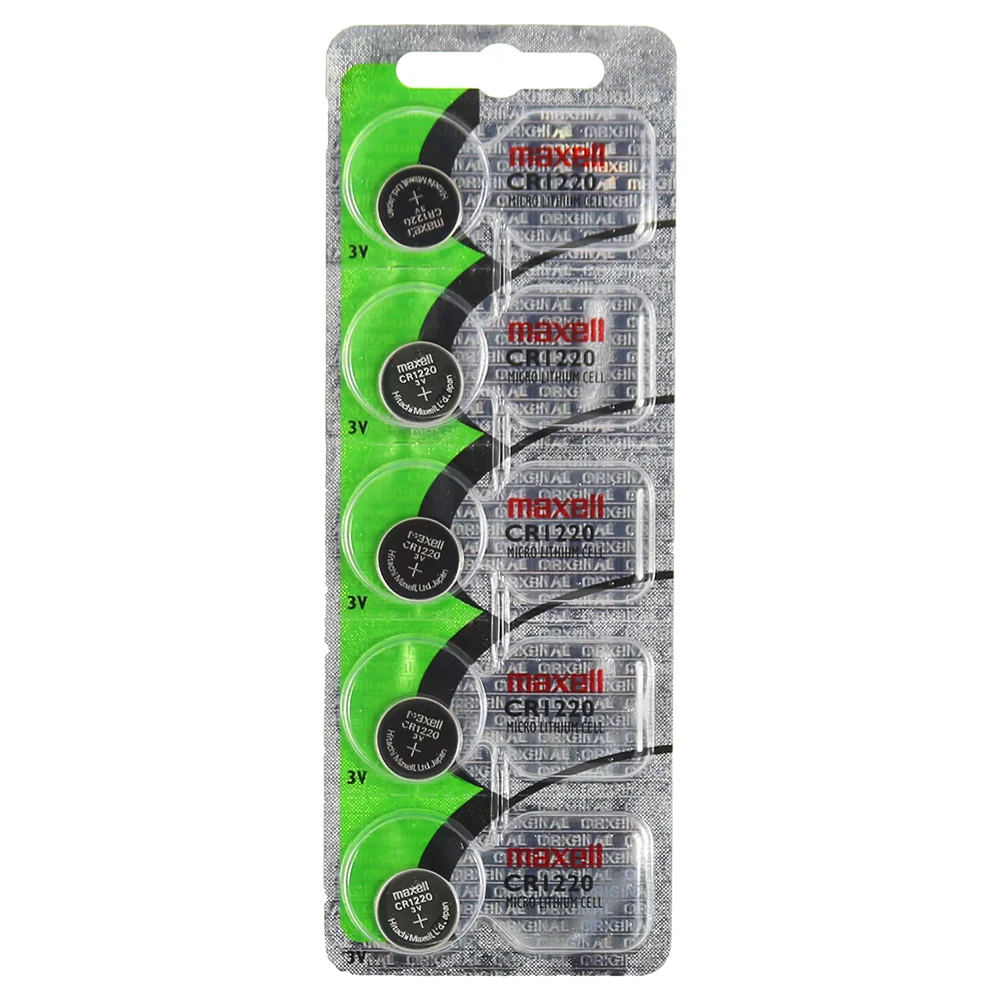 Maxell CR1220 3 Volt Lithium Battery (5 Batteries) — Bellatrix Industries