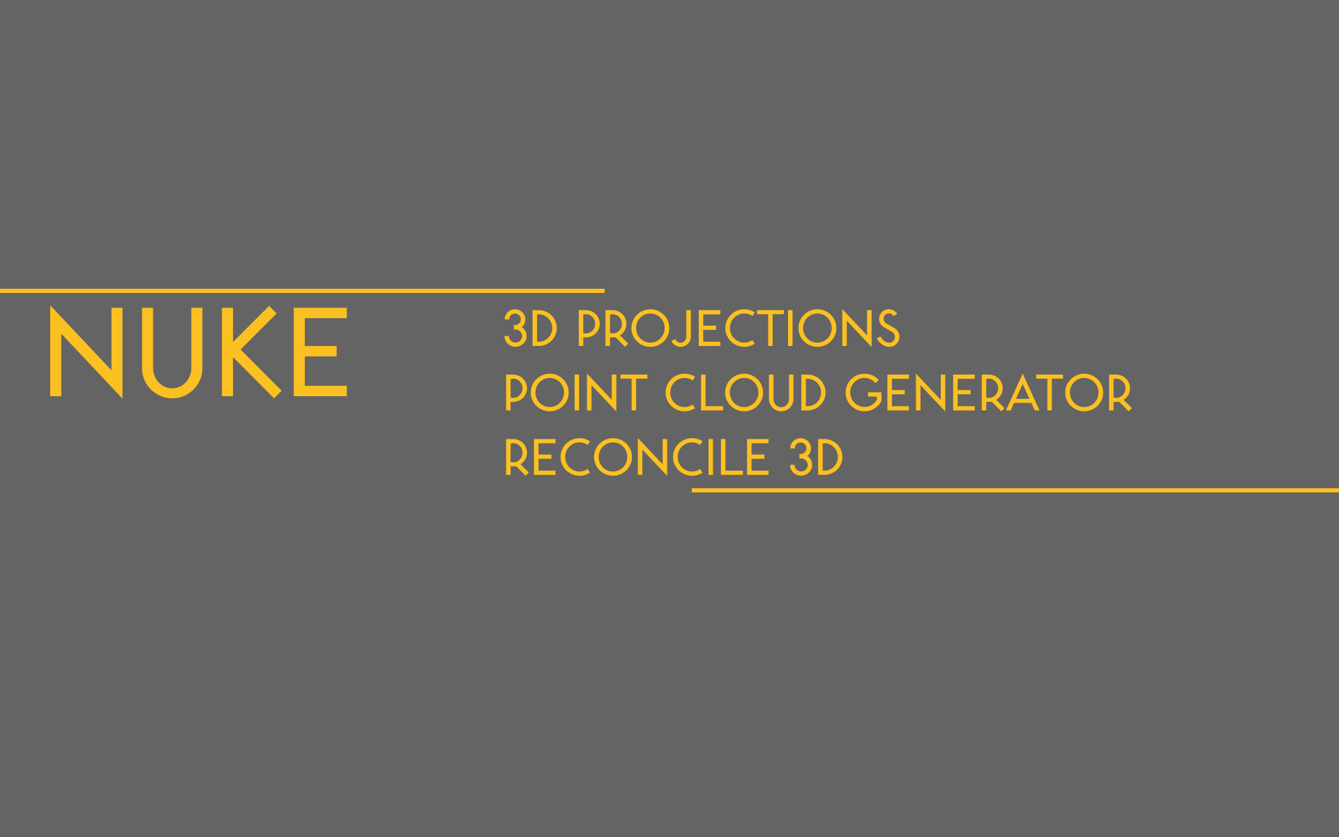 Nuke Point Cloud Generator — Joe Raasch