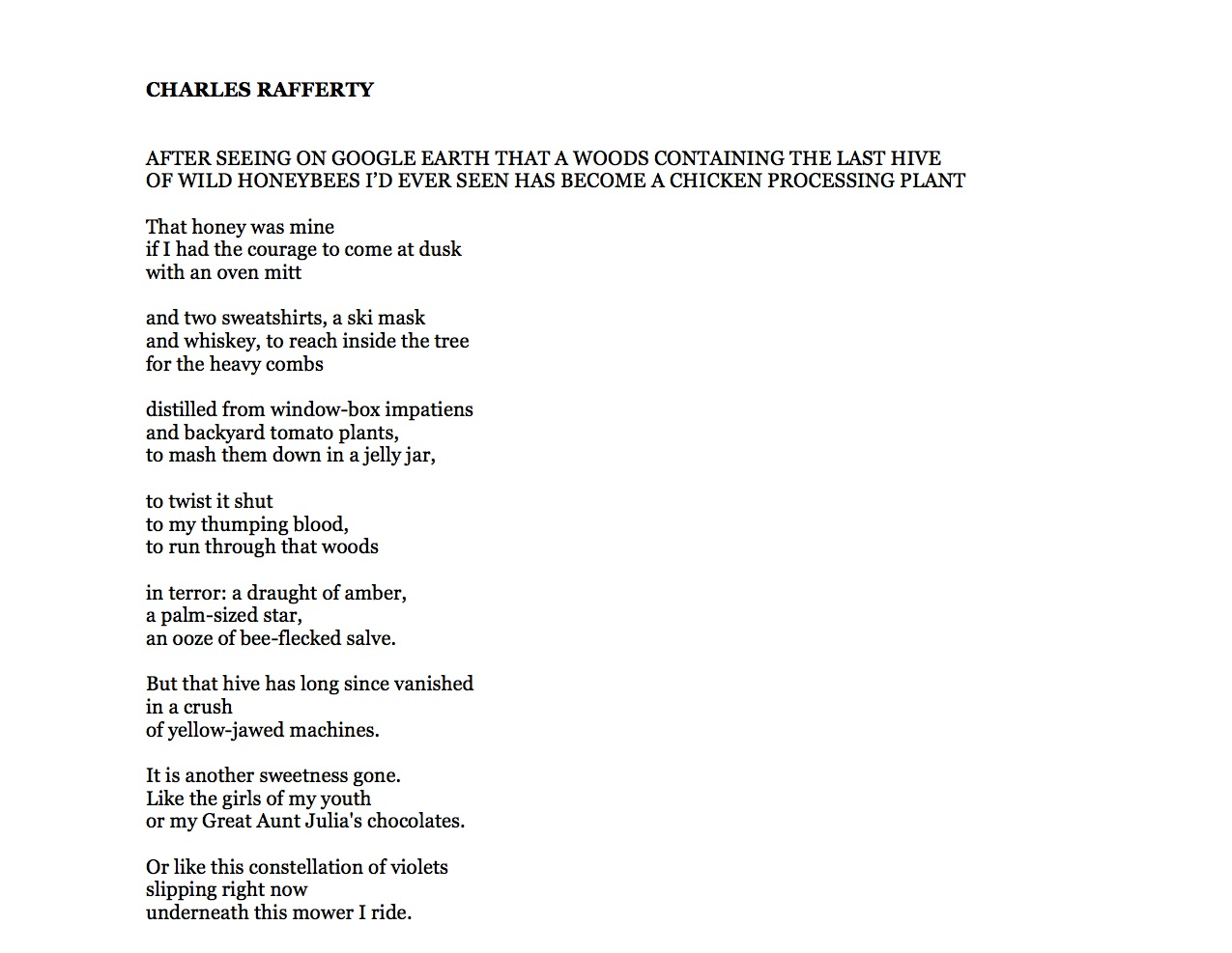 SPLIT ROCK REVIEW — Rafferty