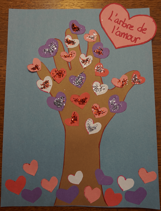 Bricolage St Valentin Garderie