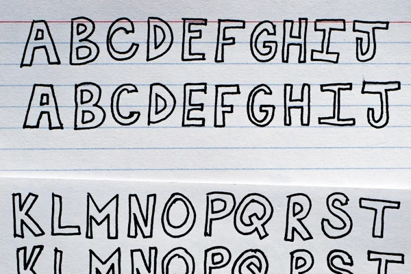 Drawing Block Letters A-Z & Playing With Negative Space