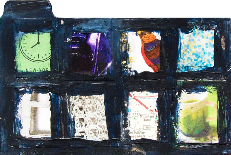 Tutorial: Make a Grunge Mixed Media Grid Collage