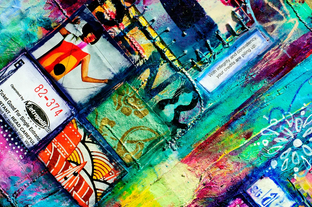 12+ Ways to Get Words on Art Journal Pages