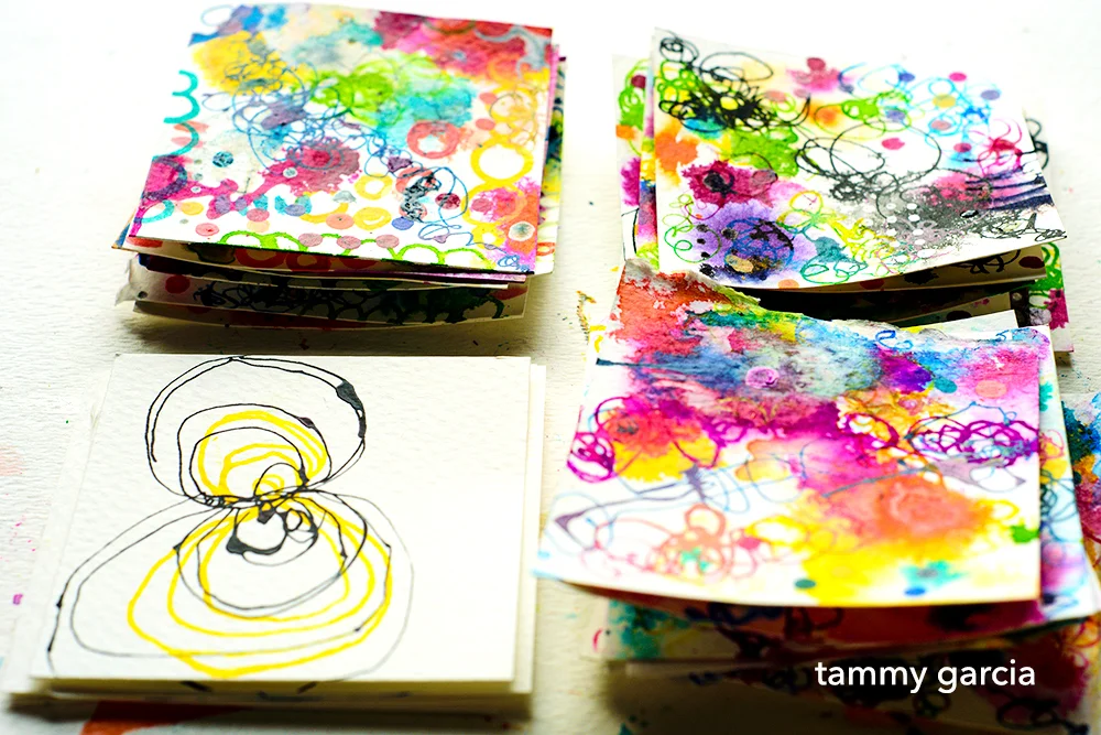 Inktober: Grunge, Quasi-Florals + String Theory