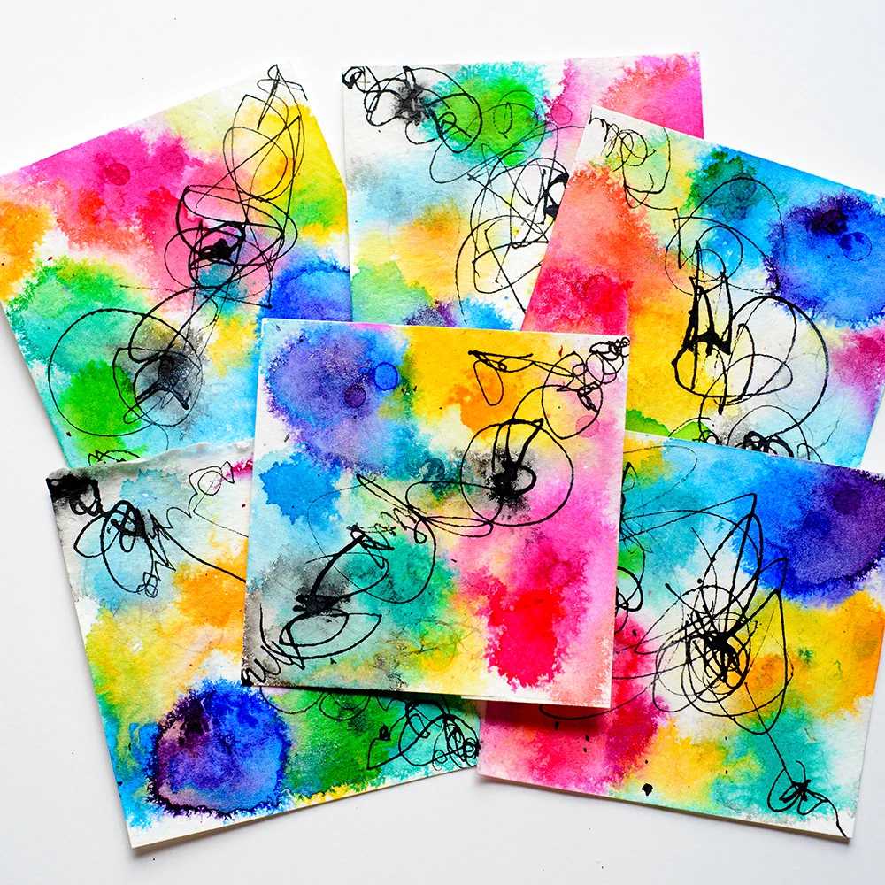 Inktober: Grunge, Quasi-Florals + String Theory