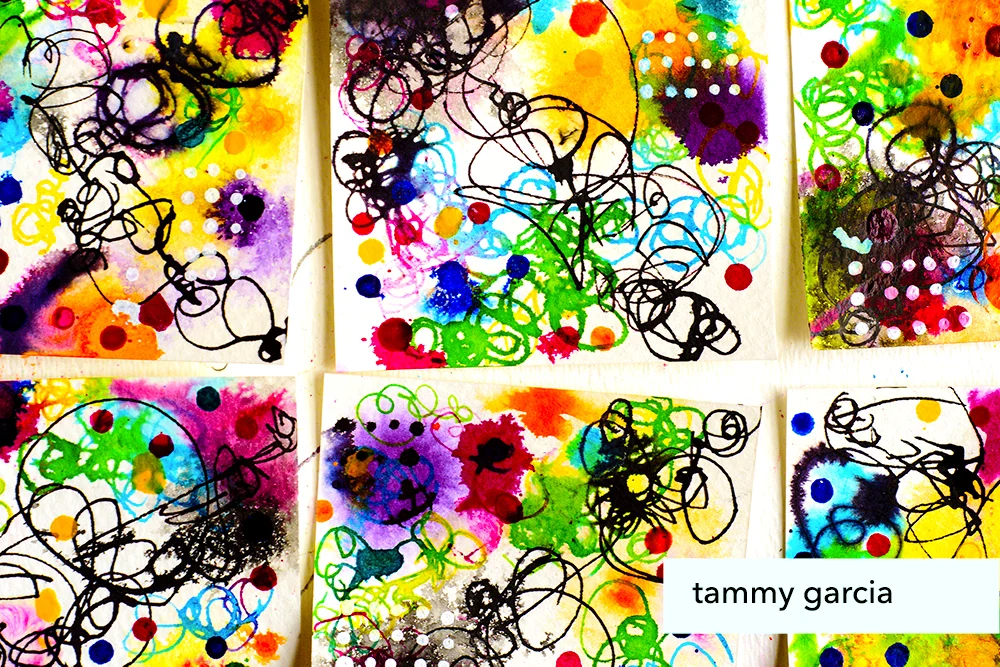 Inktober: Grunge, Quasi-Florals + String Theory