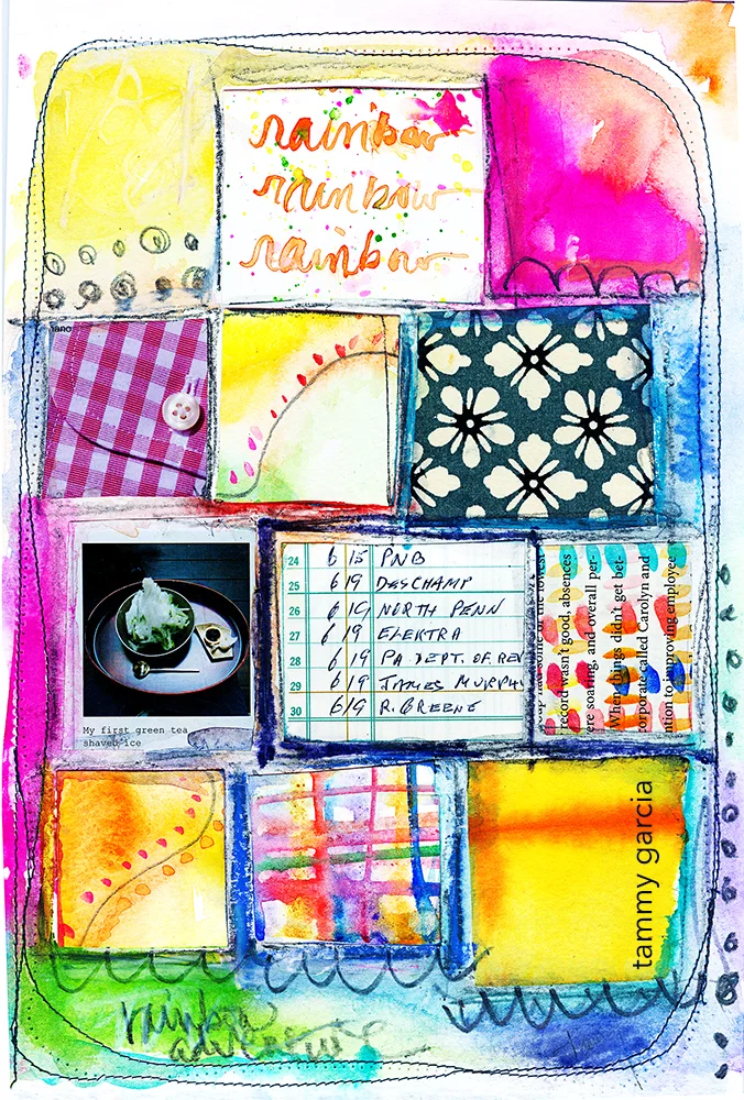 Stacks of Color + Pattern: Sweet Collage Technique