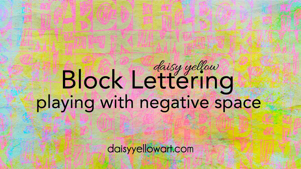 How to Draw Block Letters A-Z