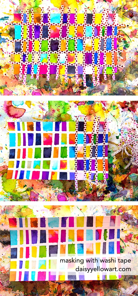 Experiments in masking paint with tape