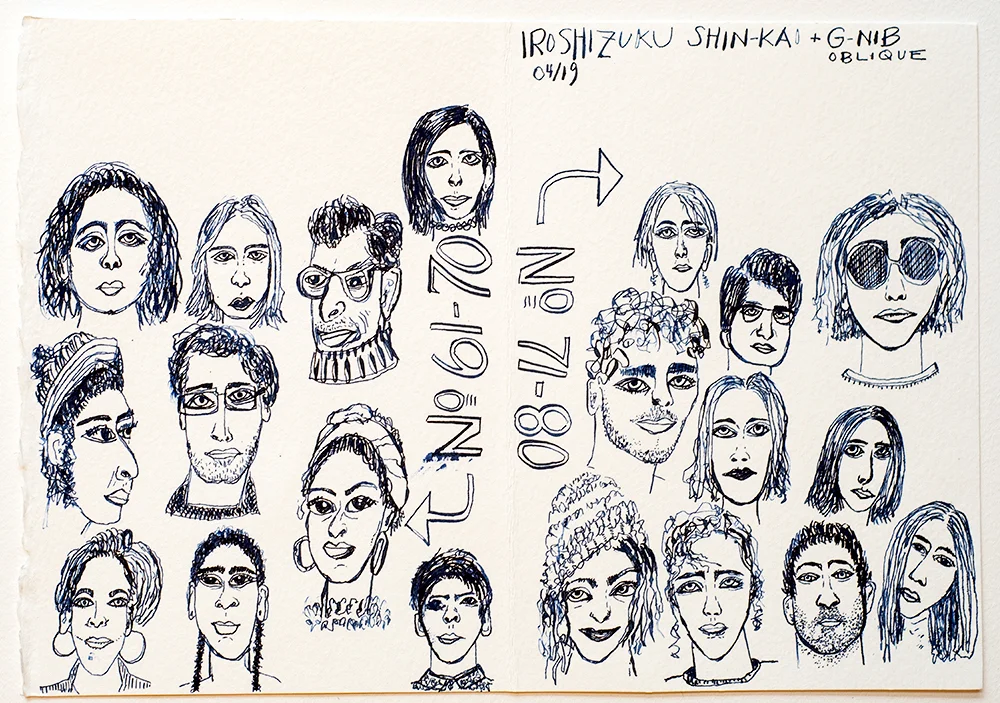 Lessons learned from drawing 100 people in one week