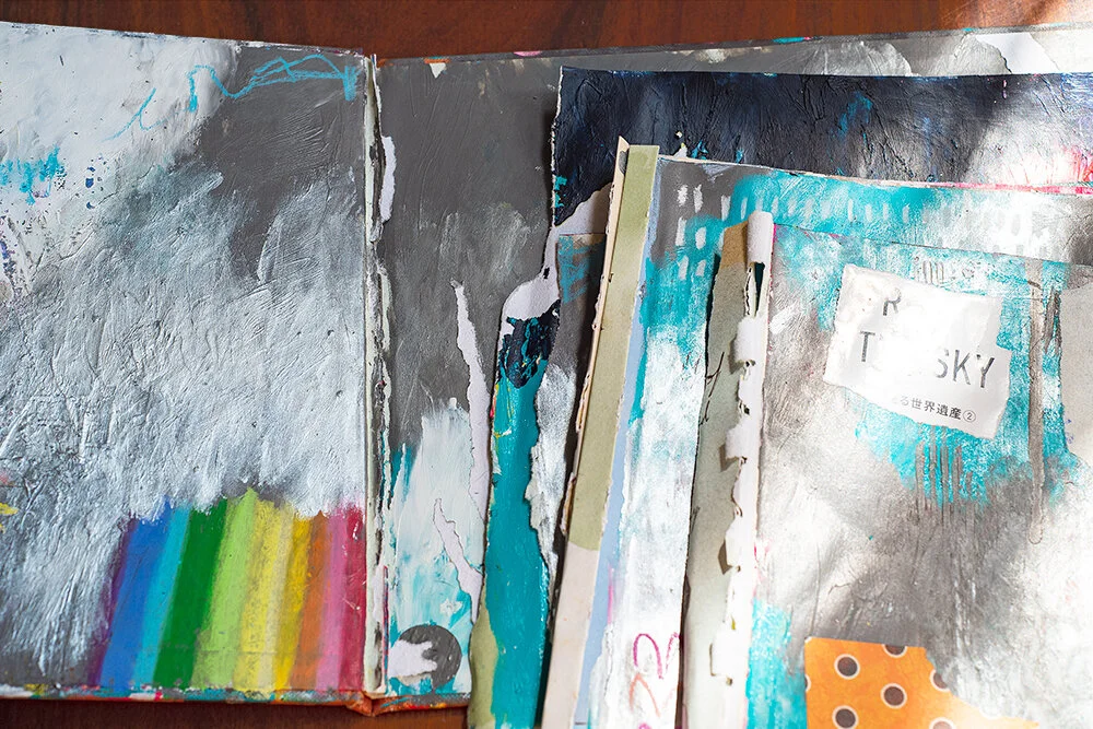So I Tore Out the Pages of My Altered Book, and I Like it Even Better