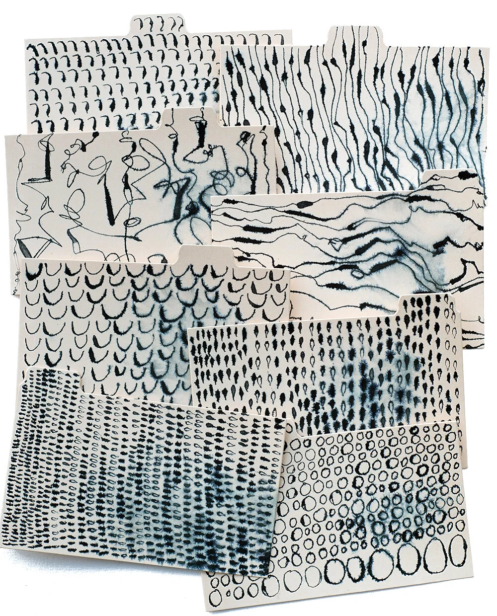 An Array of Mark-Making Moments in Ink