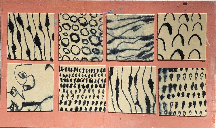 An Array of Mark-Making Moments in Ink