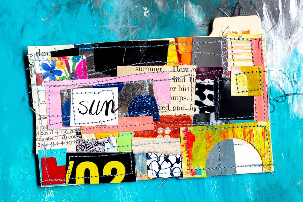 Small Format No. 08-14/61: Collages with a Typographical Thread
