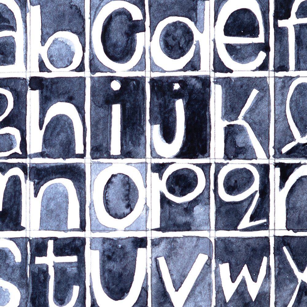 How to paint block letters A-Z