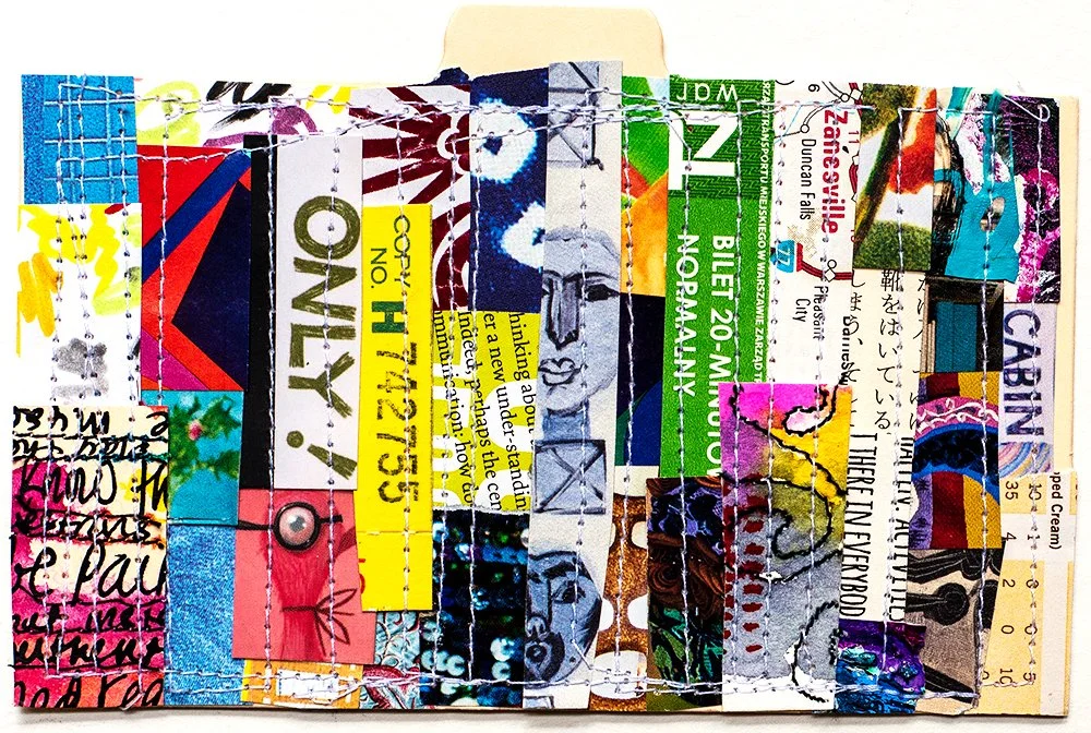 Striped vertical collages