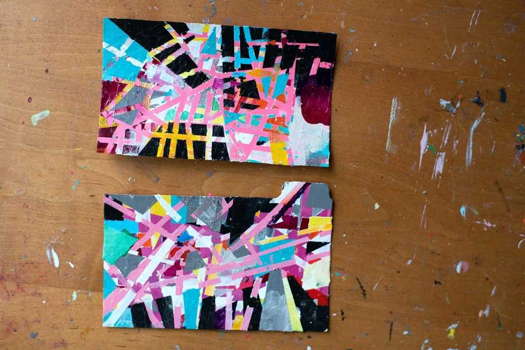Yup. We make art on index cards!