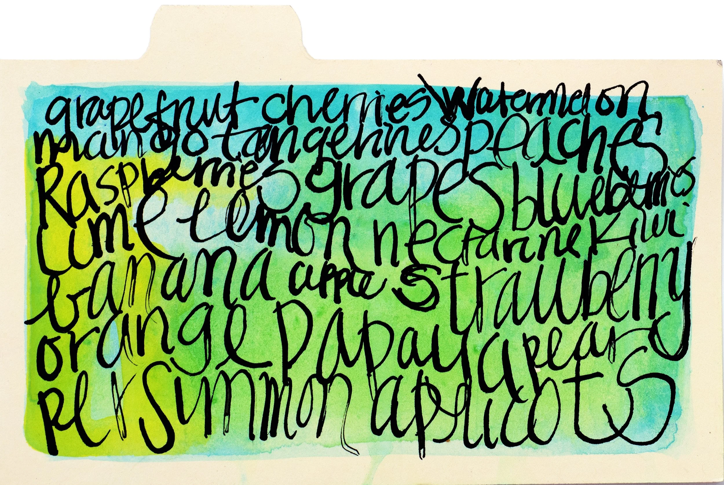 The joy of writing lists