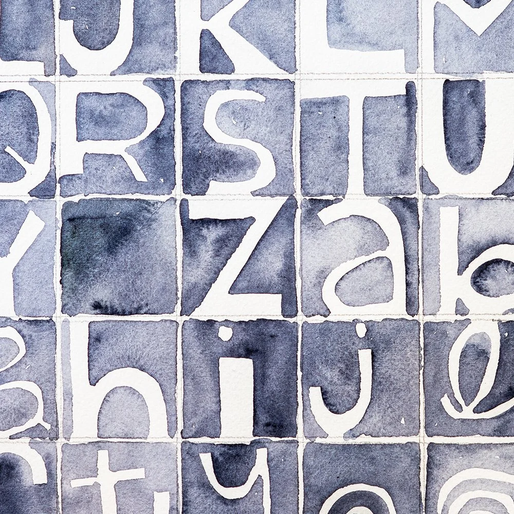 How to paint block letters A-Z