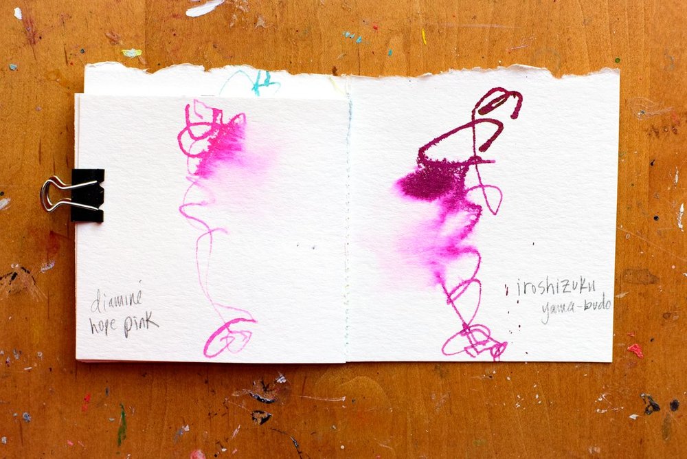 12 delightful fountain pen inks for mark-making