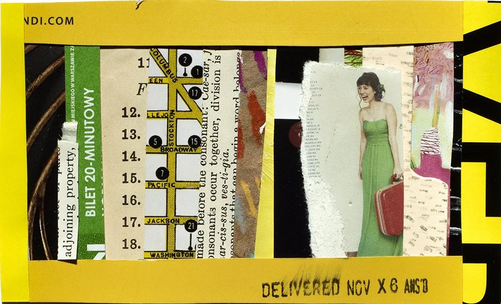 Striped vertical collages