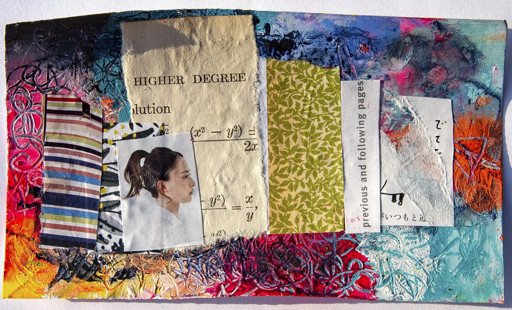 Striped vertical collages