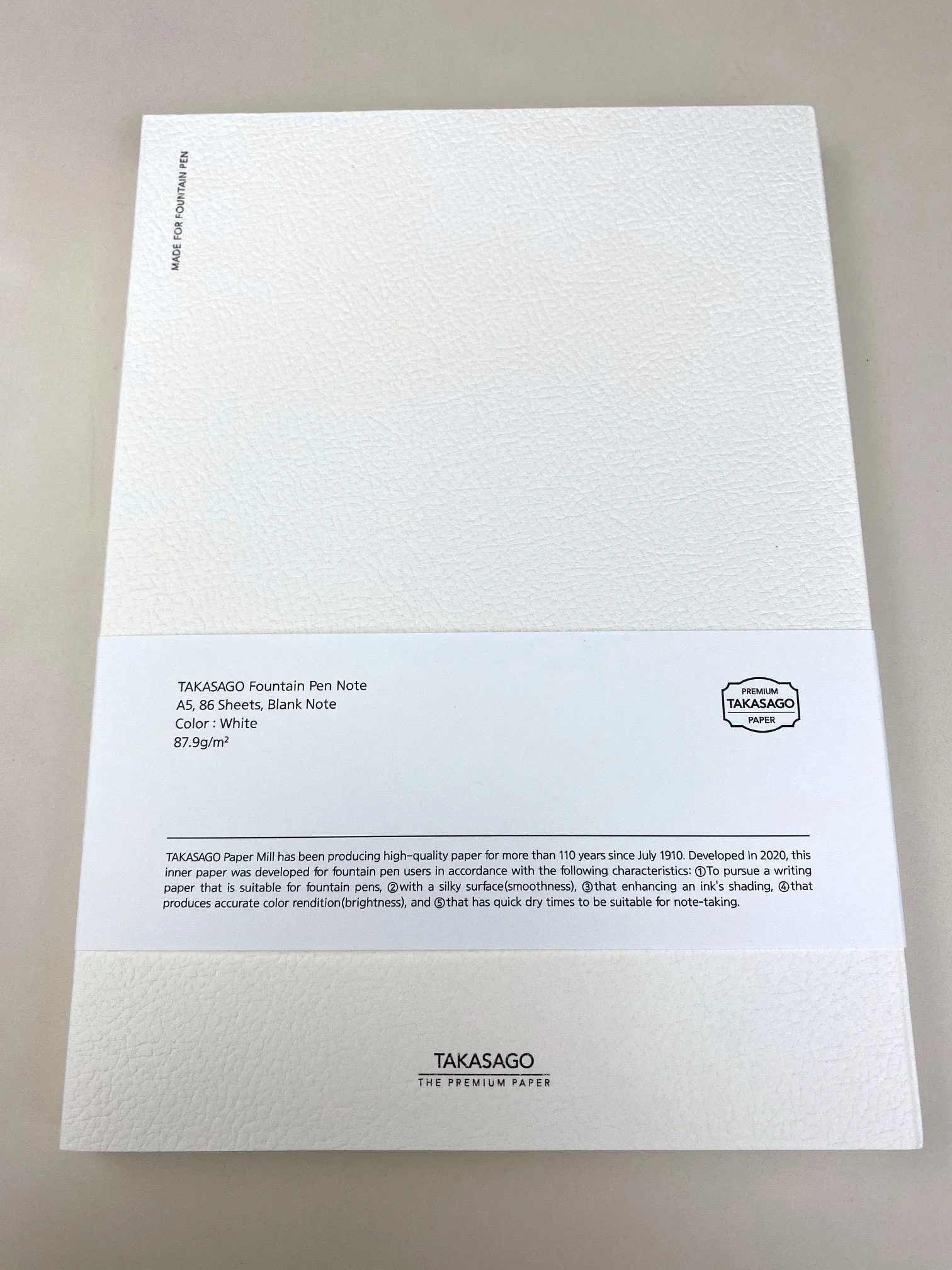 Dominant Industry Takasago Fountain Pen Notebook Review — The Pen Addict