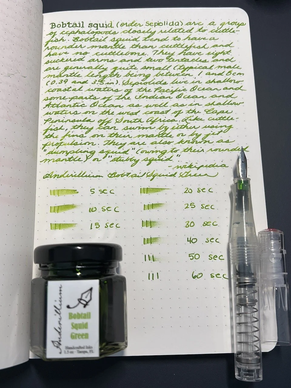 Anderillium Cephalopod Ink Review. Yes, All of Them. — The Pen Addict